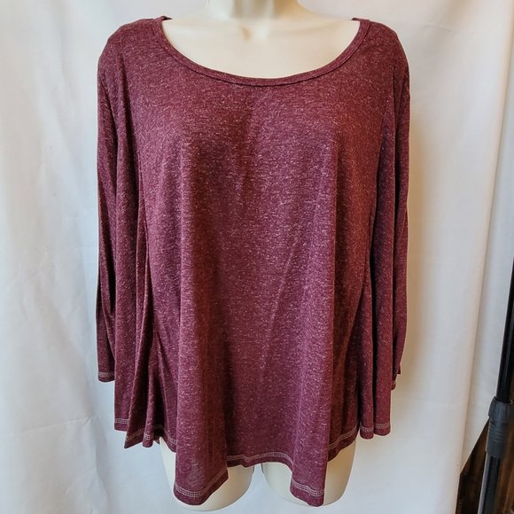 ODDY | Tops | Nwot Oddy Womens Long Sleeve Burgandy Top | Poshmark